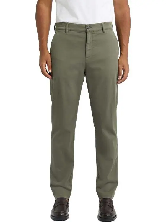 Canali Regular Fit Gabardine Chinos - Green