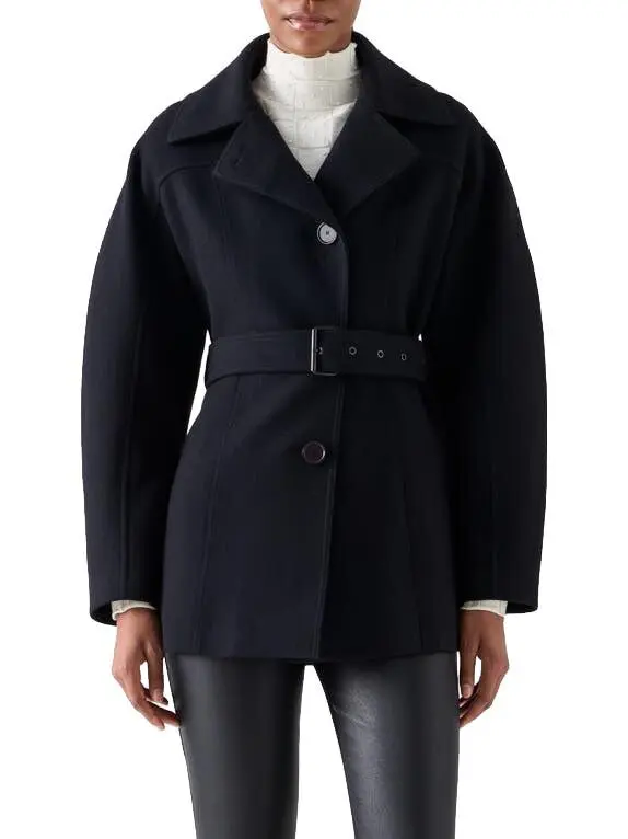 Akris Wool Blend Jacket With Barrel Sleeves - Black