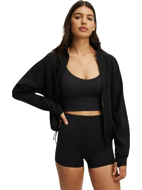 Cotton:on Active Oversized Track Jacket - Black