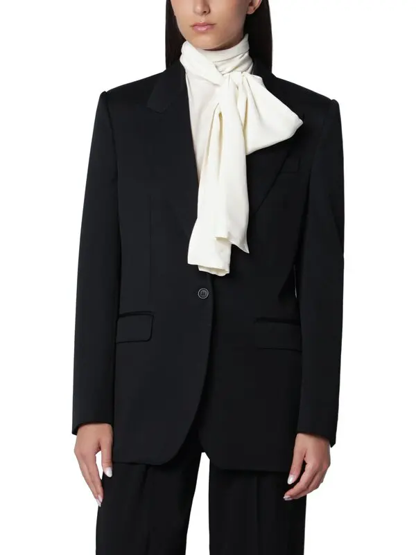 Dolce & Gabbana Single-breasted Virgin Wool Jacket - Black