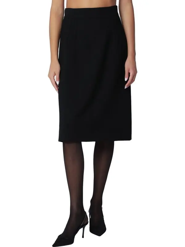 Dolce & Gabbana Virgin Wool Skirt - Black