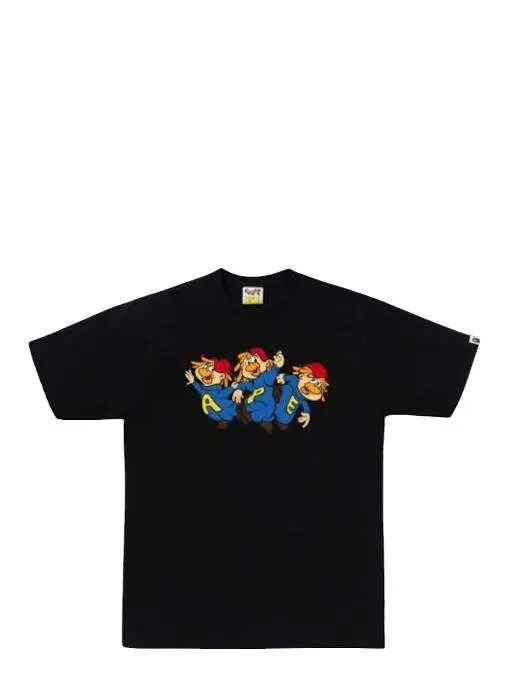 A BATHING APE Chimpy Trio T-shirt - Black