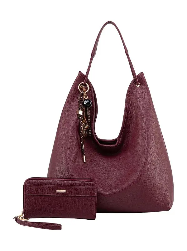 MKF COLLECTION - J'OMOR Eloa Hobo Bag With Wallet - Red
