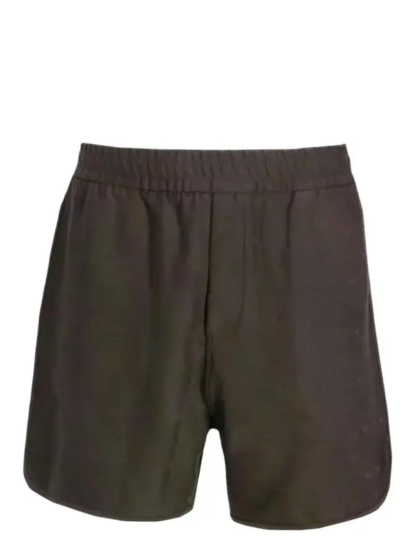 Emporio Armani Monogram-pattern Shorts - Brown