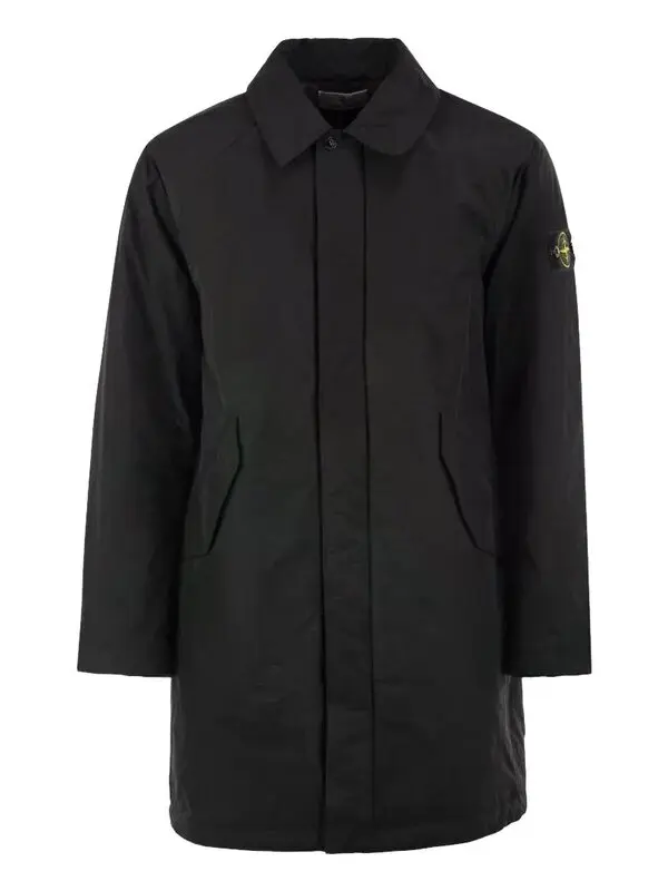 Stone Island Micro Reps Padded Coat - Black