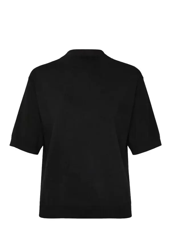 JIL SANDER Mock-neck T-shirt - Black