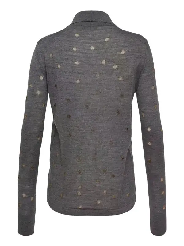 Stella McCartney Polka-dot Polo Sweater - Grey