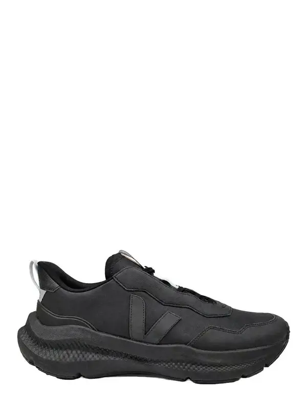 VEJA X Cfcl Logo-patch Leather Sneakers - Black