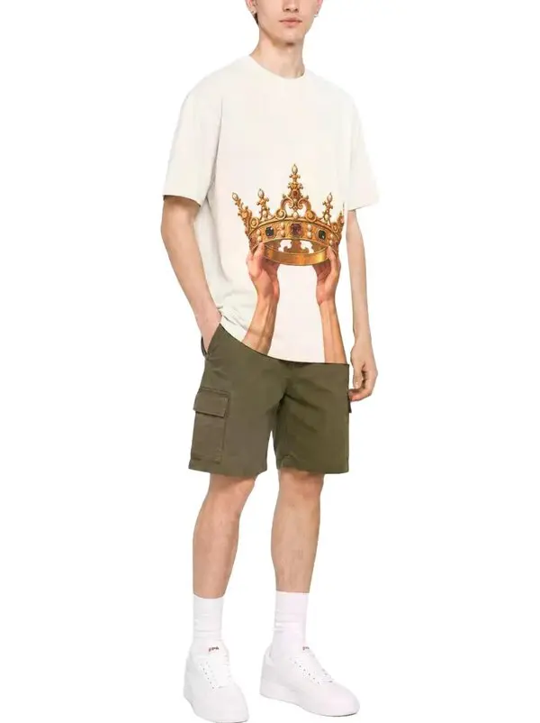 MELT Crown-print T-shirt - Neutrals