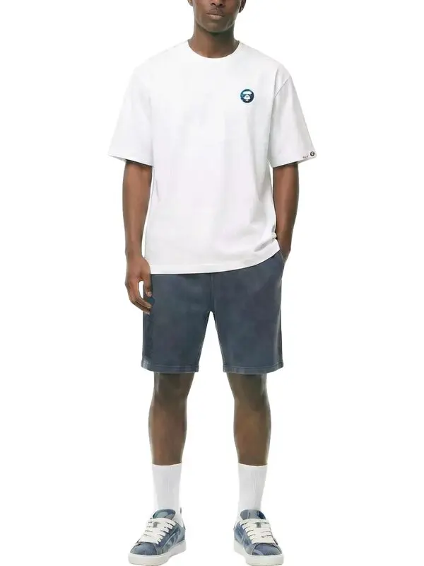 AAPE BY *A BATHING APE Moonface Logo-print T-shirt - White