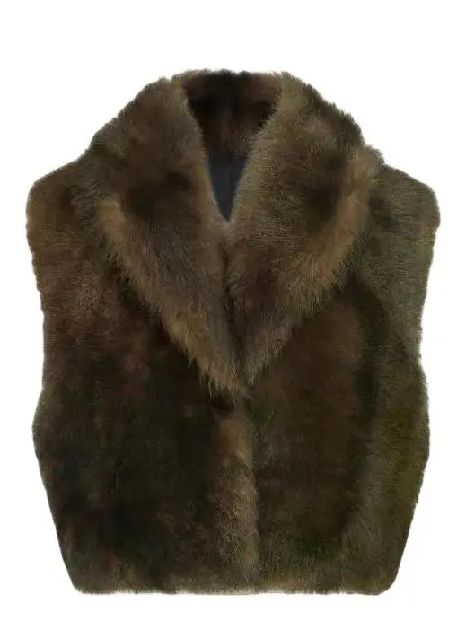 Brunello Cucinelli Soft Shearling Vest - Brown