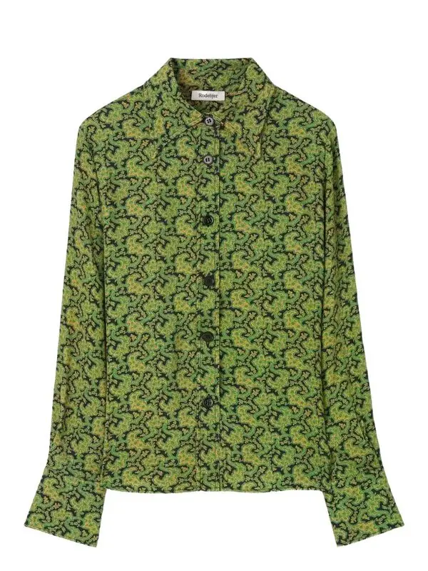 Rodebjer Boni Paisley-print Shirt - Green