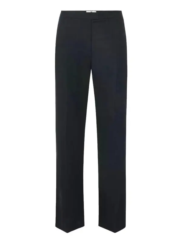 Elisabetta Franchi Trousers In Gabardine Fabric - Black