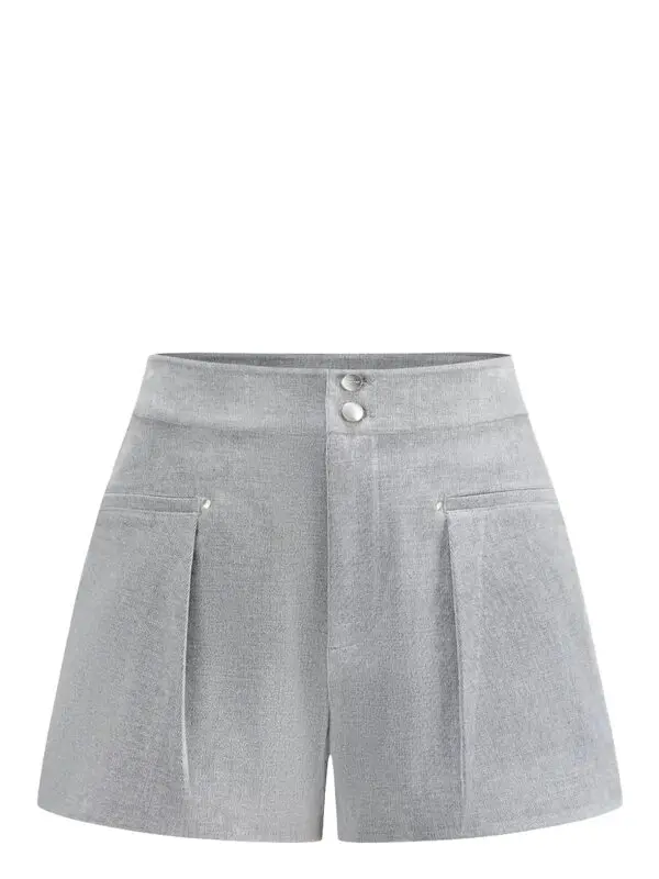 OUDE WAAG Structured Shorts - Grey