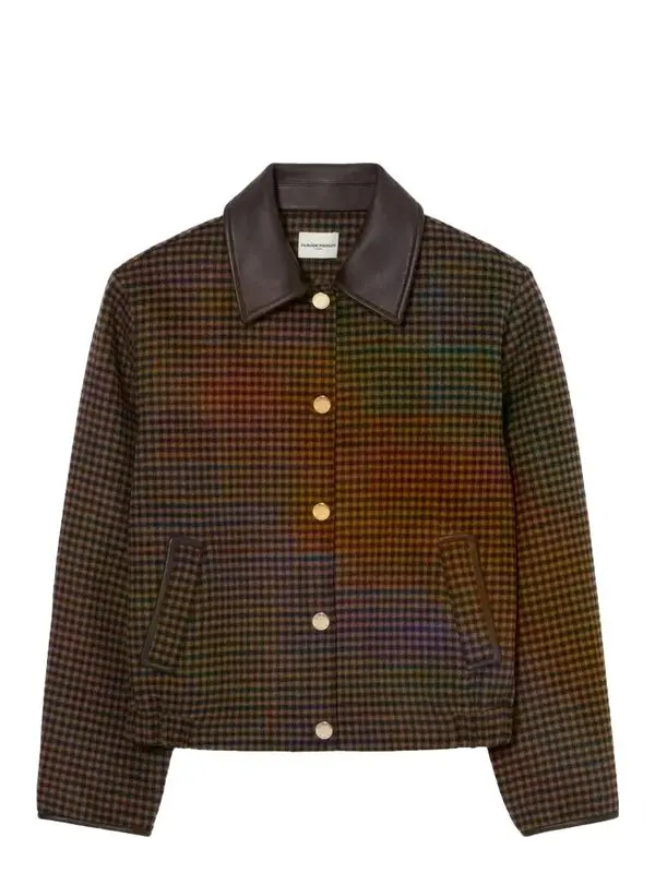 Claudie Pierlot Short Wool Blend Coat - Brown