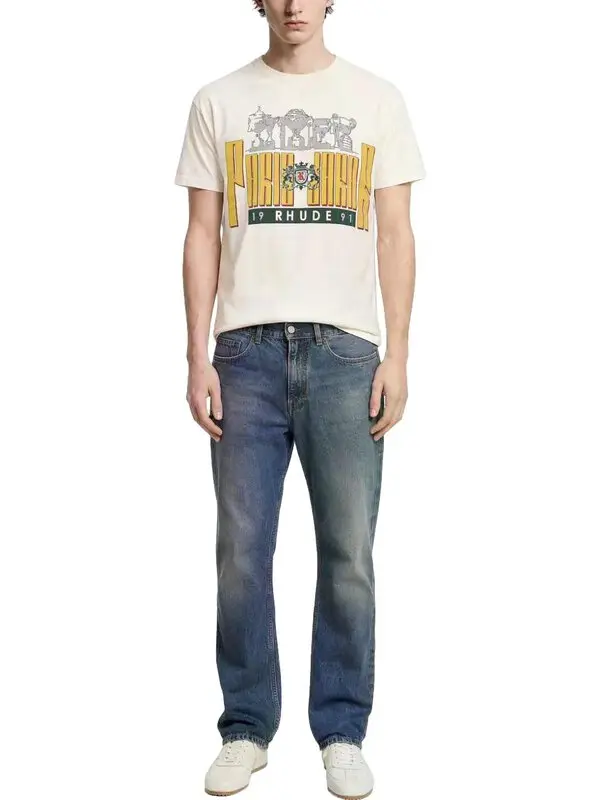 Rhude Trofeo Graphic-print T-shirt - Neutrals