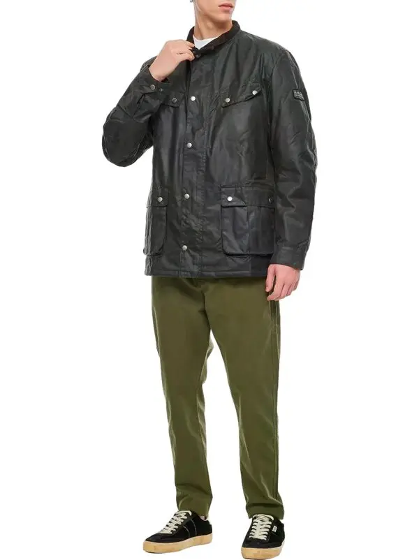 BARBOUR INTERNATIONAL Waxed Cotton Jacket - Green