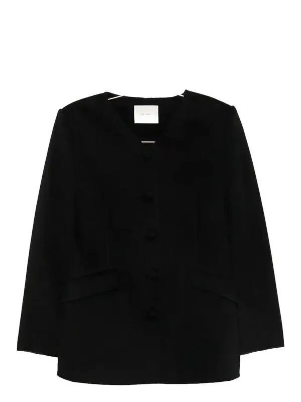 LISA YANG Single-breasted Coat - Black