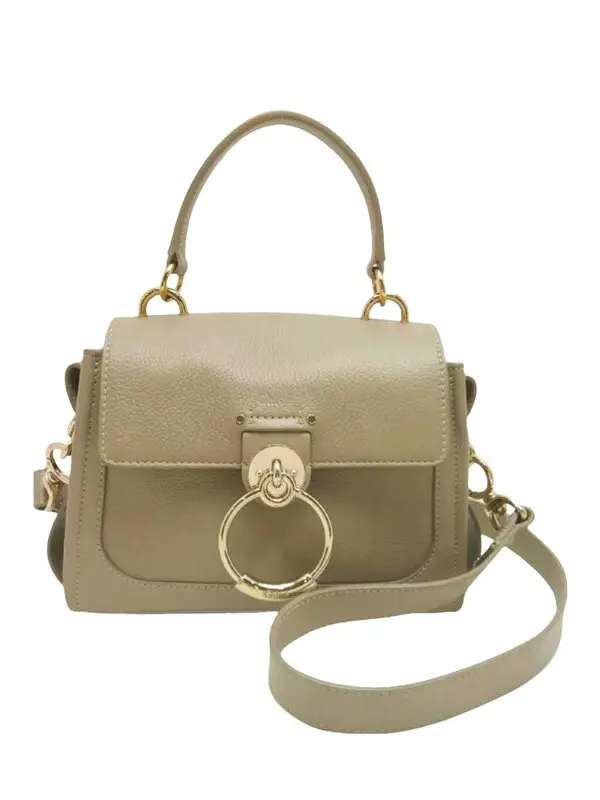 Chloé 2020 Mini Leather Tess Day Satchel - Neutrals