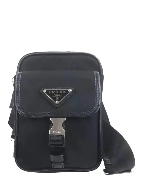 Prada Re-nylon And Saffiano Leather Satchel - Black