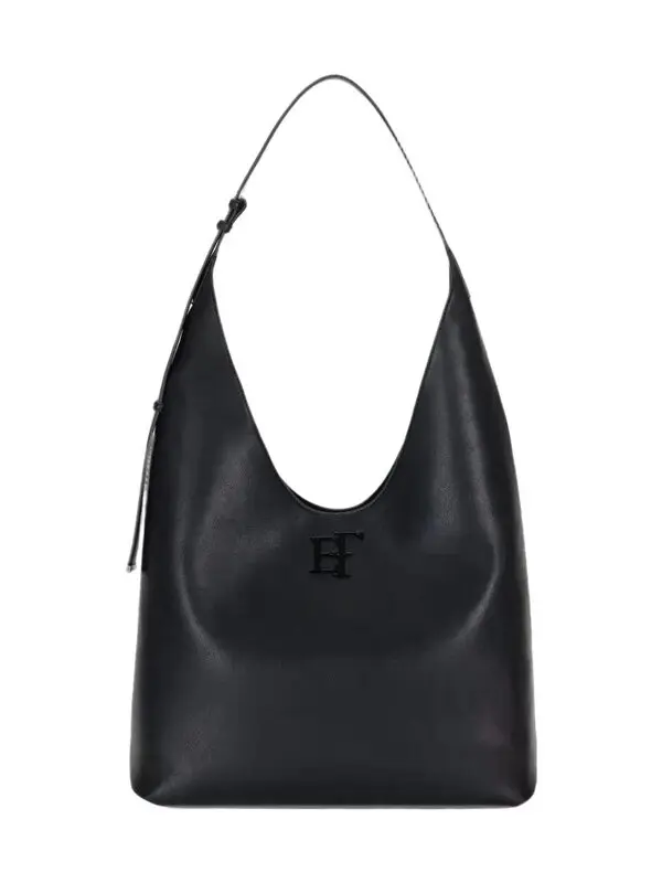 Elisabetta Franchi Large Synthetic Leather Handbag - Black