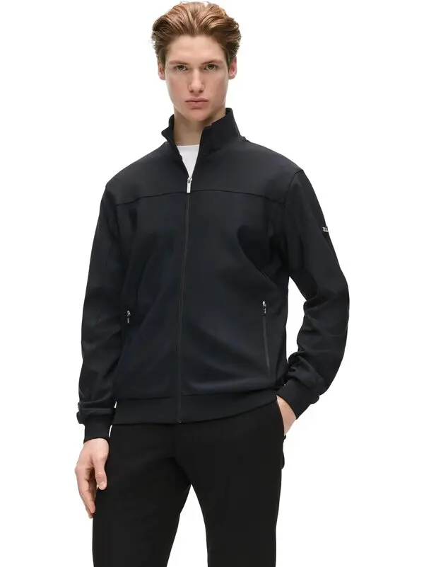 Karl Lagerfeld Zip-up Paneled Jacket - Black
