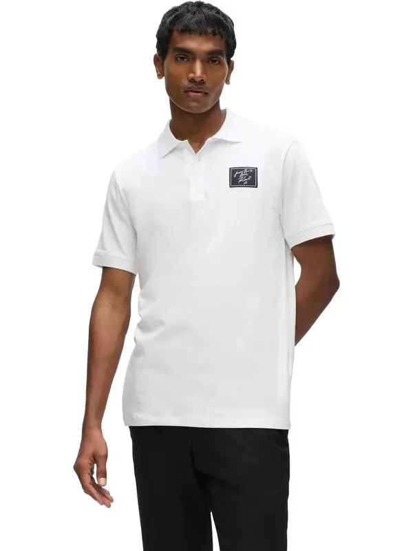 Karl Lagerfeld From Paris With Love Polo Shirt - White