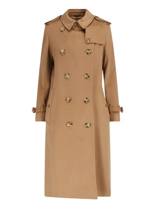 Burberry Cashmere Trench "kensington - Brown