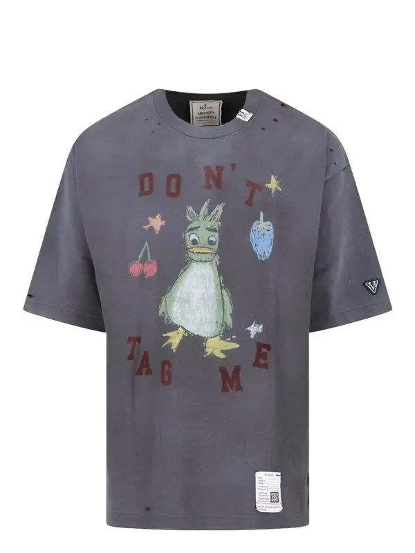 Mihara Yasuhiro Printed T-shirt "doodle - Black