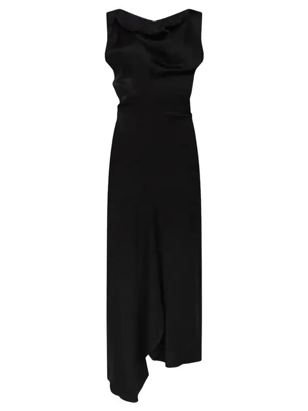 Victoria Beckham Satin Dress - Black
