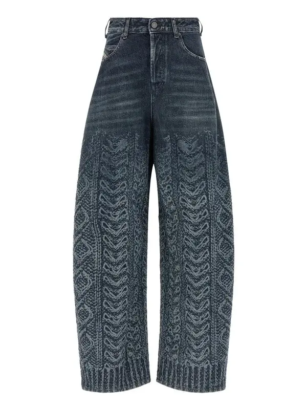 DIESEL® 1987 D-khelz-s2 Wide-leg Jeans - Blue