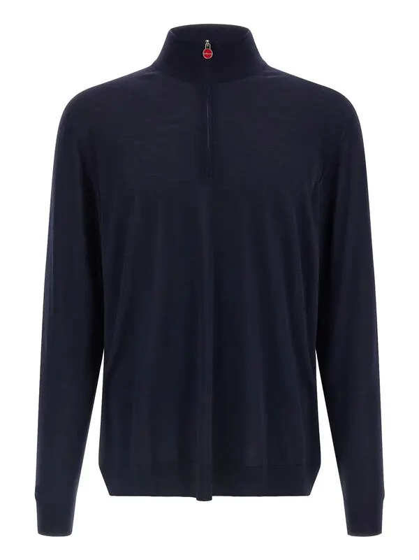 Kiton Half-zip Sweater - Blue