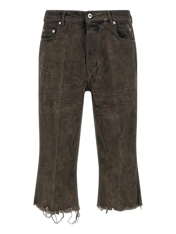 Rick Owens Bolan Cutoffs' Bermuda Shorts - Gray
