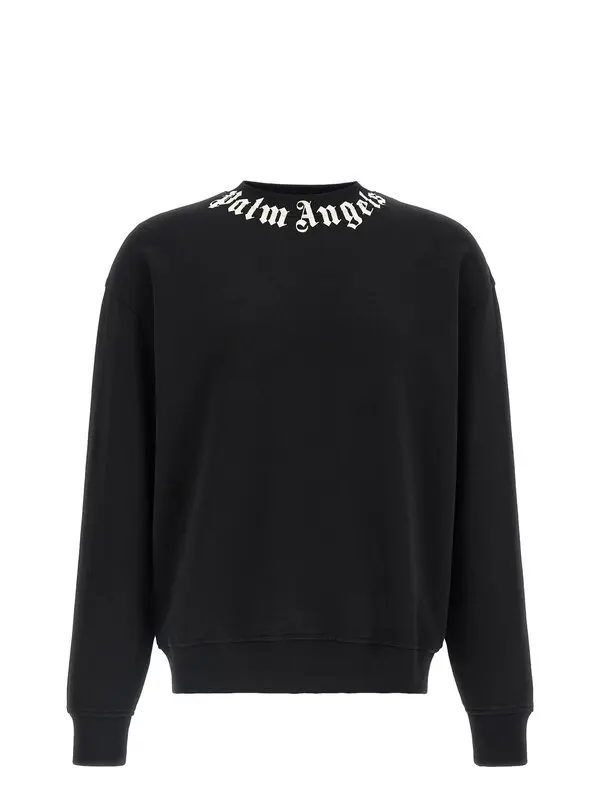 Palm Angels Logo Sweatshirt - Black