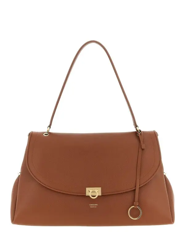FERRAGAMO Sofia 2026 Shoulder Bag - Brown