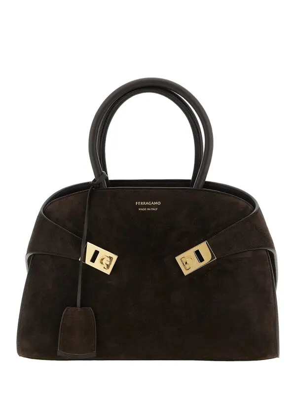 FERRAGAMO Hug Th Handbag - Brown