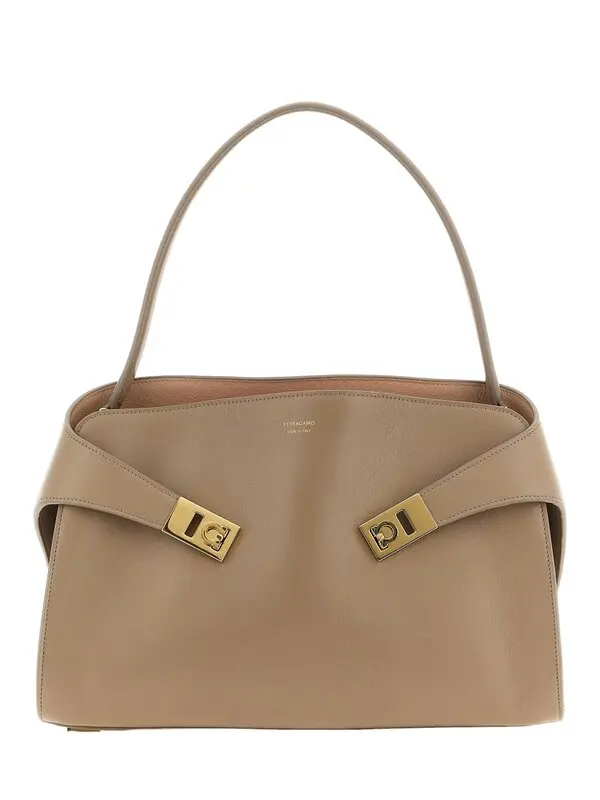 FERRAGAMO Hug Soft Shoulder Bag - Pink