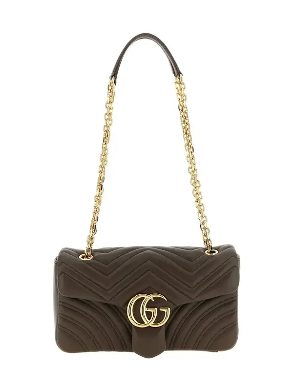Gucci Gg Marmont' Medium Shoulder Bag - Brown