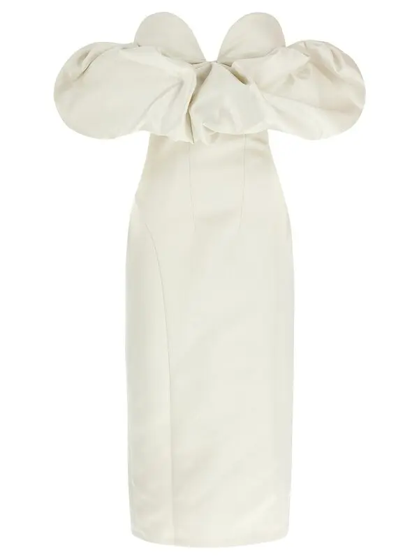 Elisabetta Franchi Off-the-shoulder Dress - White