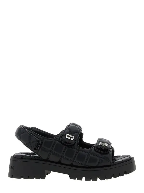 Marc Jacobs The Quilted Sunny' Sandals - Black
