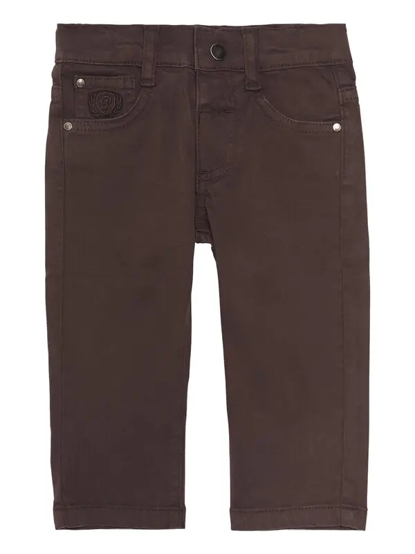 PATACHOU Embroidered Logo Jeans - Brown