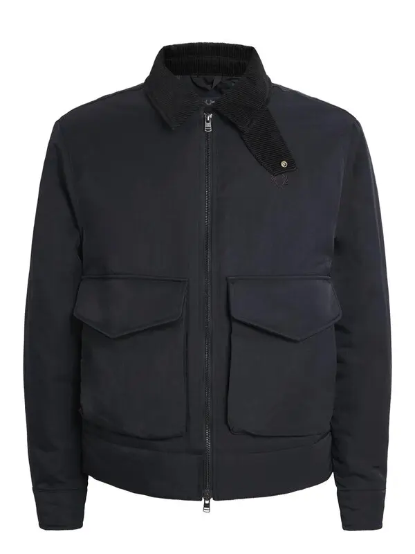 Fred Perry Padded Caban Jacket - Navy