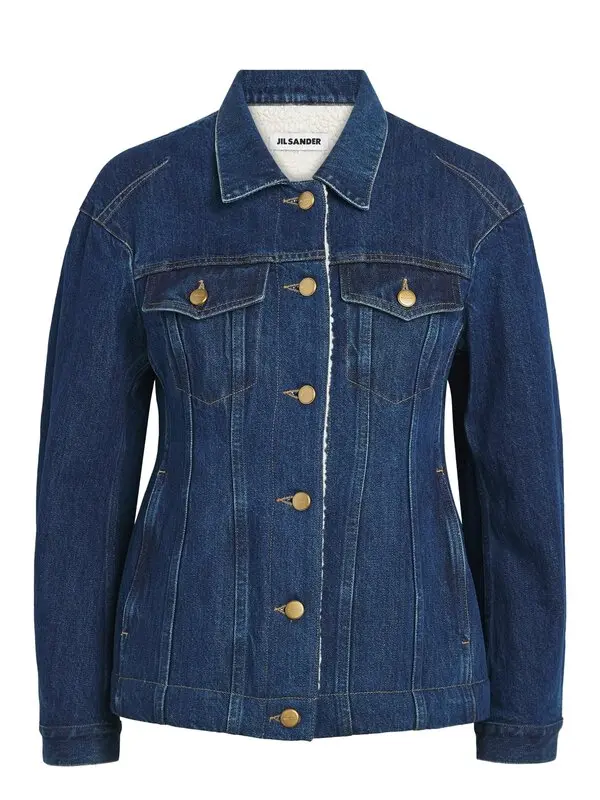 JIL SANDER Padded Denim Jacket - Blue