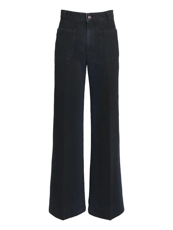 Victoria Beckham Alina High-rise Wide-leg Jeans - Blue