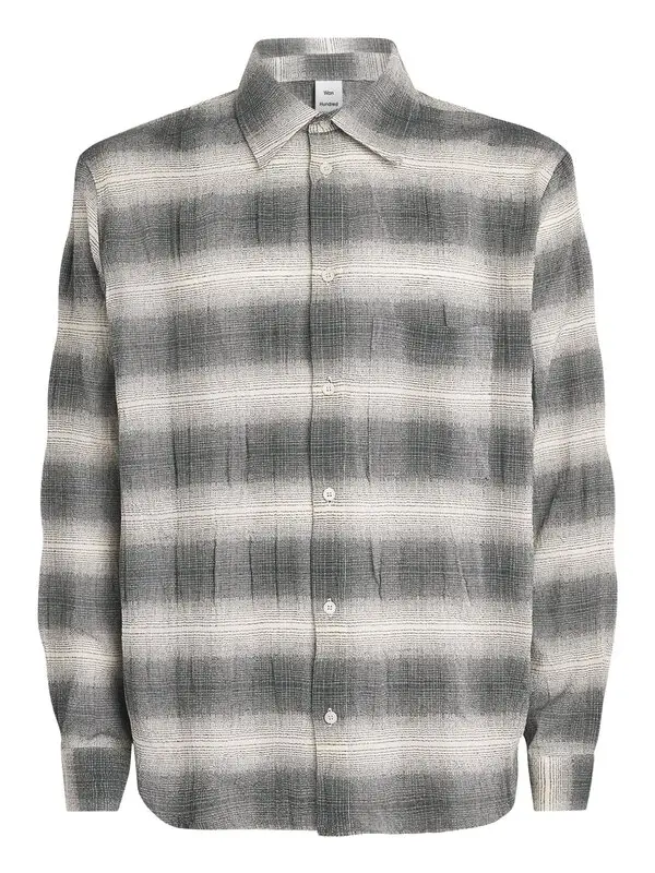 WON HUNDRED Check Pete Shirt - Black
