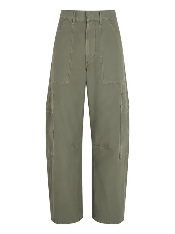 Citizens Of Humanity Cotton Patch-pocket Cargo Trousers - Green