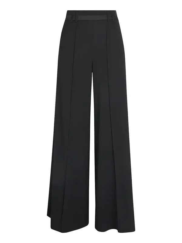 ME+EM Wide-leg Tux Trouser - Black