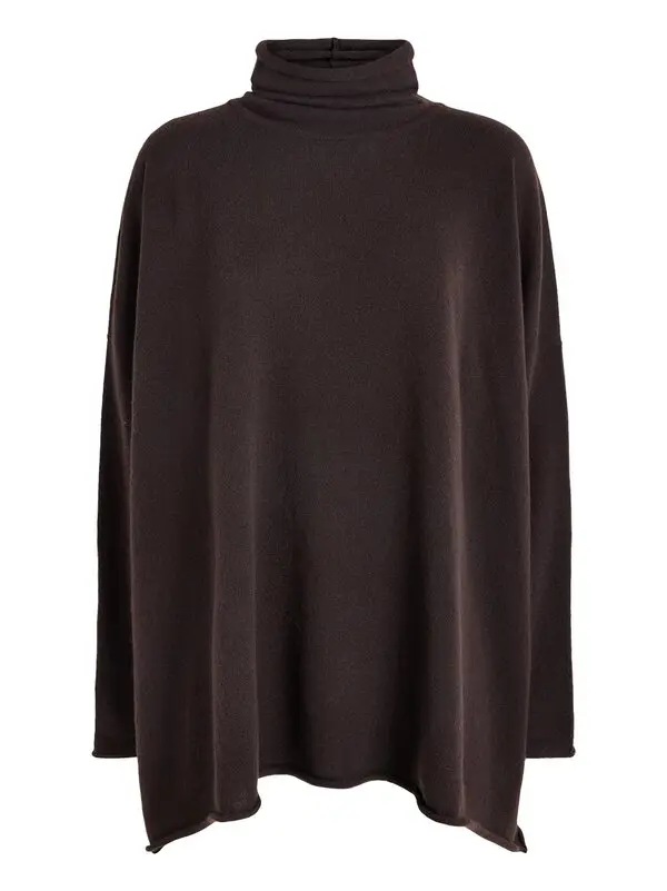 Eskandar Cashmere Rollneck Sweater - Brown