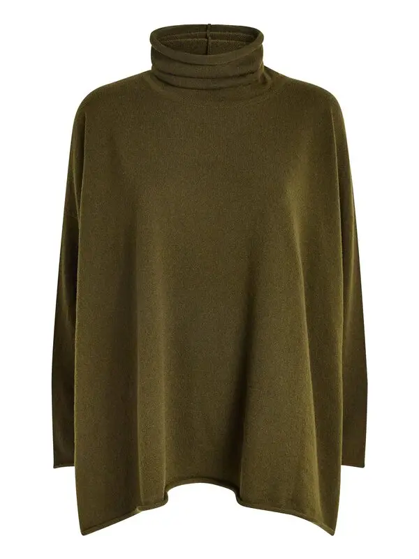 Eskandar Cashmere Rollneck Sweater - Green