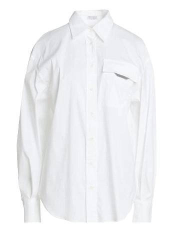 Brunello Cucinelli Shirt Size Cotton, Polyamide, Elastane - White